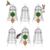 6 Pack Plant Protectors from Animals, Garden Cloche Wire Cloches for ...