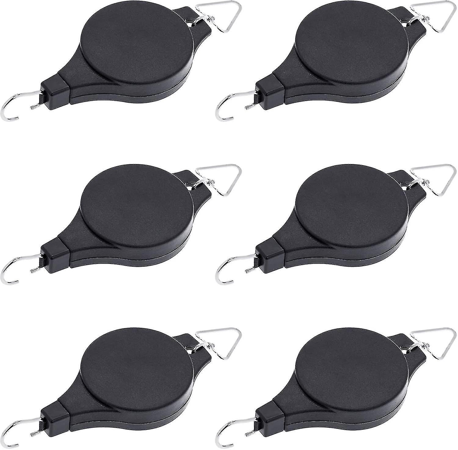 6 Pack Plant Pulley Retractable Hanger, Easy Reach Plant Pulley ...