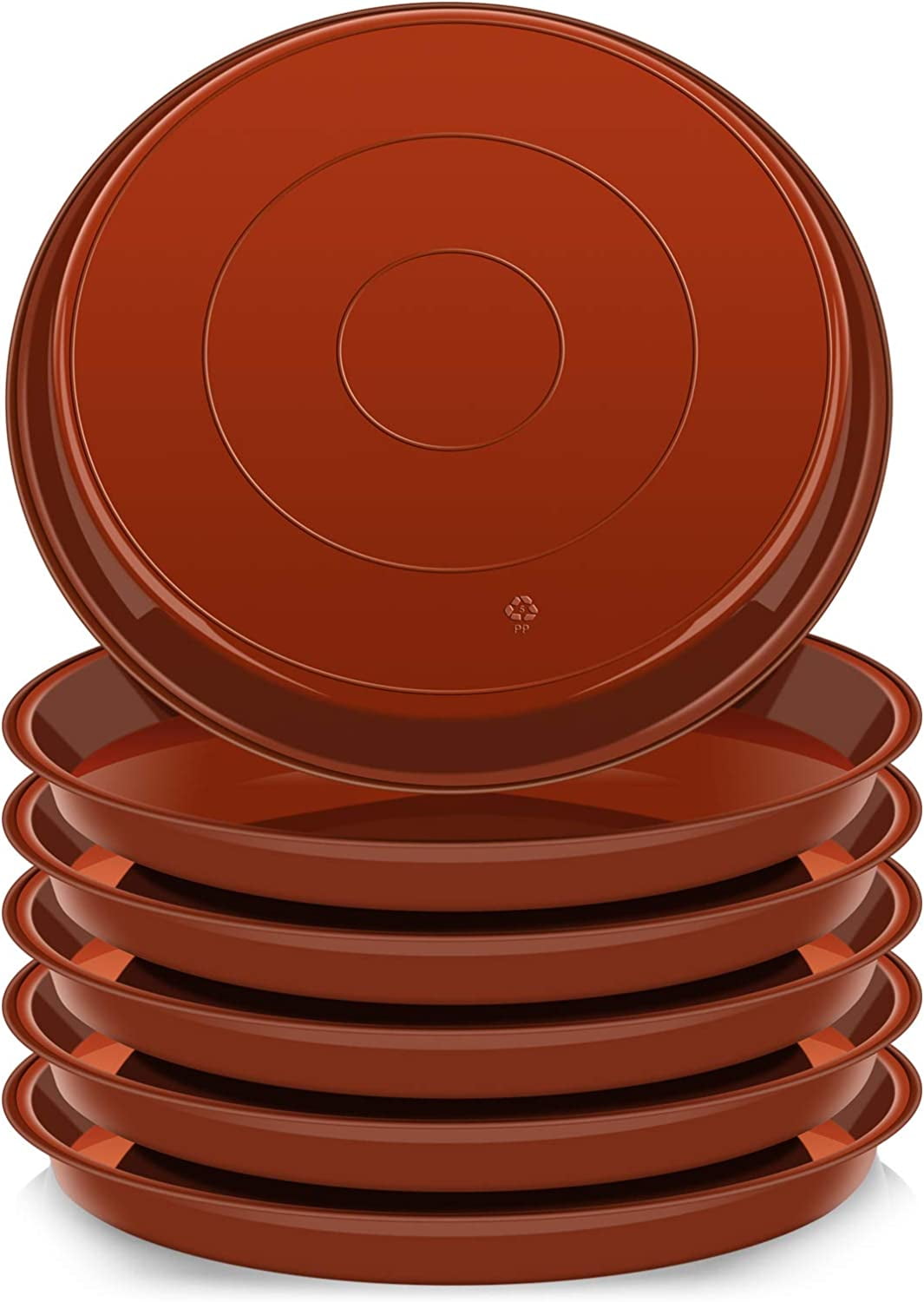 6 Pack of Plant Saucer 10 Inch, 10 inch Plant Saucer Round, Plastic ...