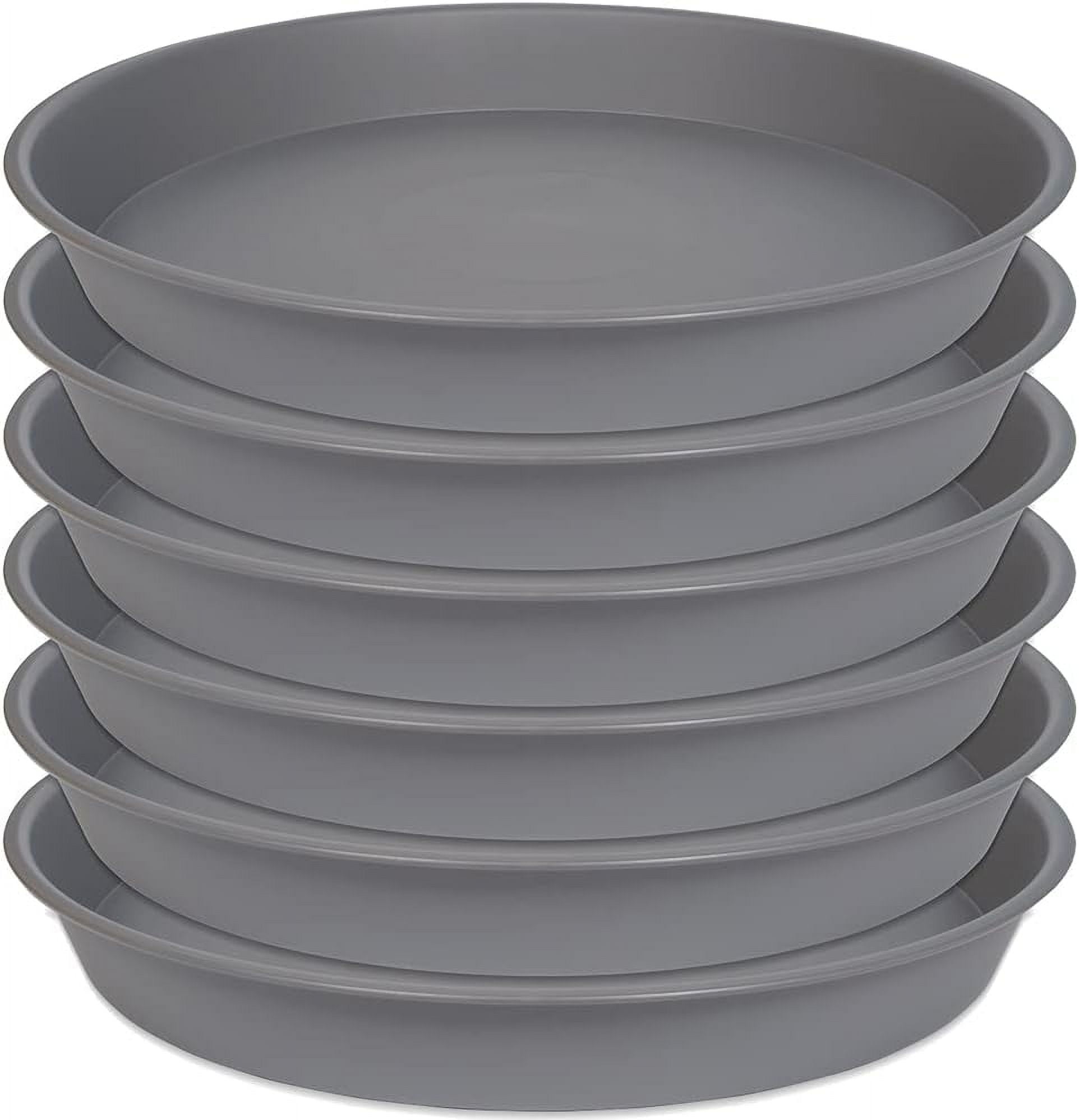 6 Pack of Plant Saucer 4 5 Inch Round, Plant Drip Trays for Pots, Plant ...