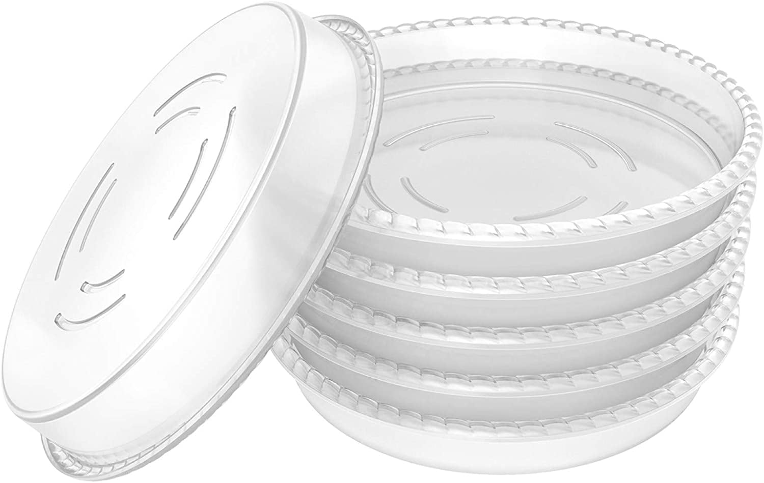 6 Pack Plant Saucer, 4 6 8 10 12 Inch Durable Plant Tray Flower Pot ...