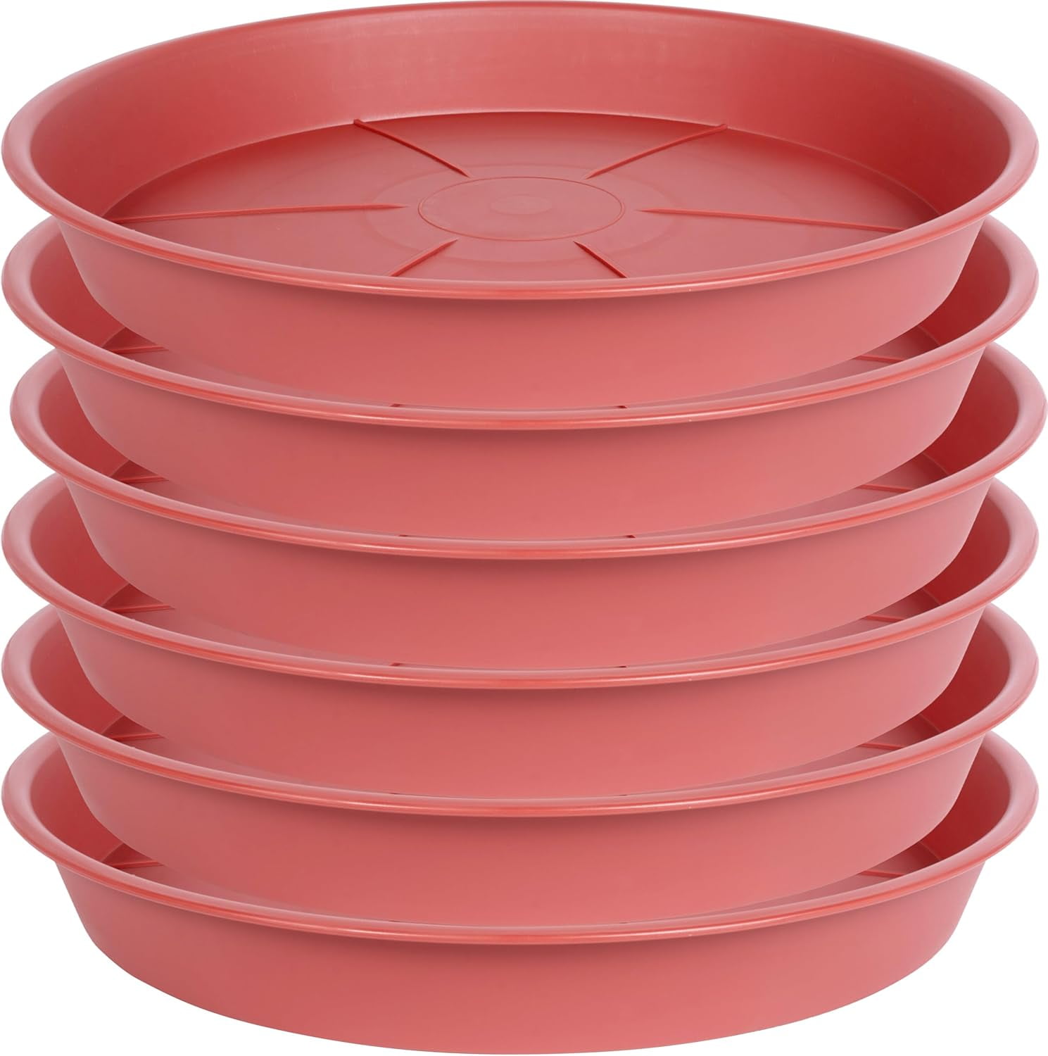 6 Pack of Plant Saucer Tray 4 6 8 10 12 14 17 19 22 25 inch, Heavy Duty ...