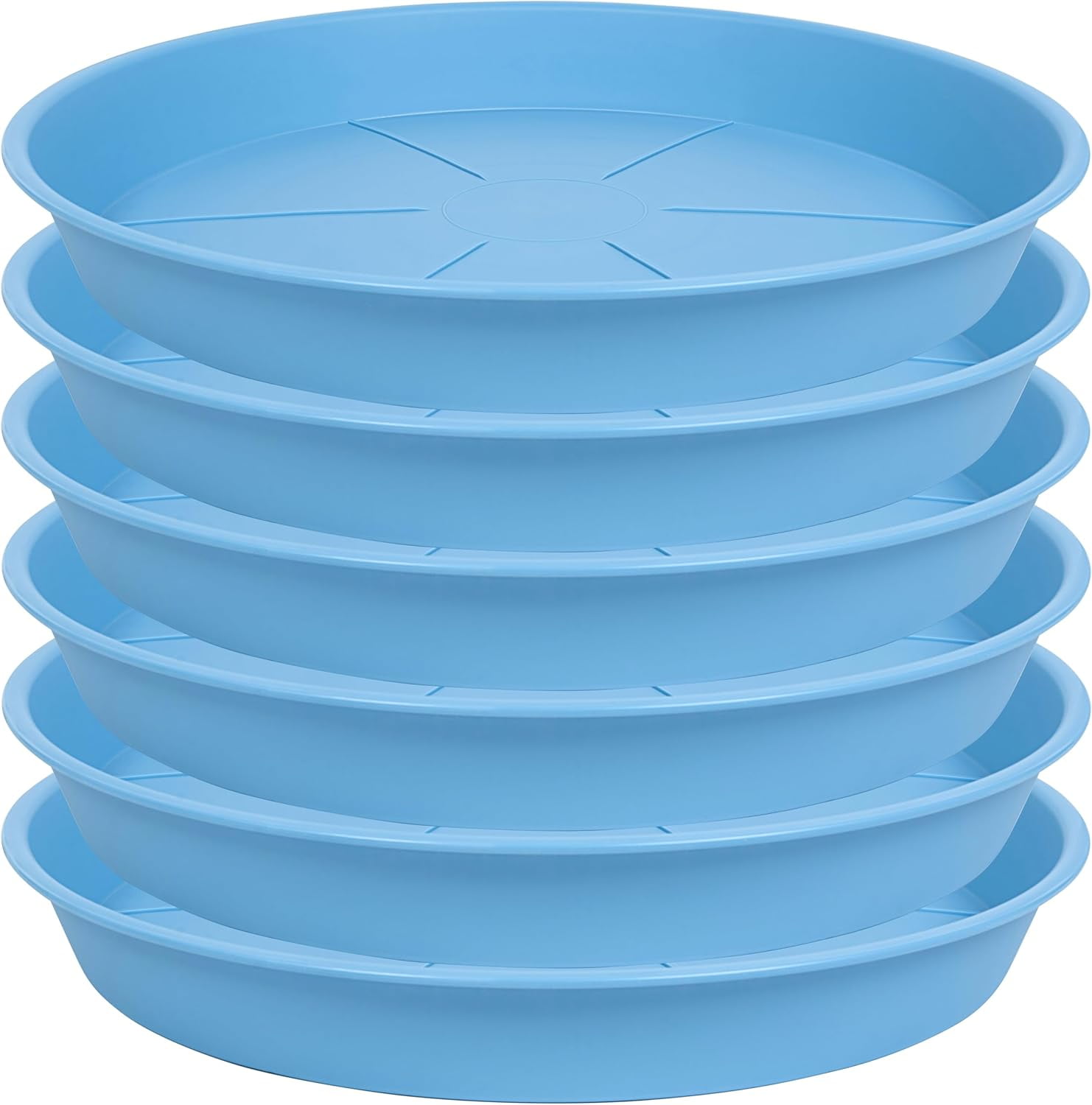 6 Pack of Plant Saucer Tray 9 10 inch, Heavy Duty Plastic Pot Plant ...