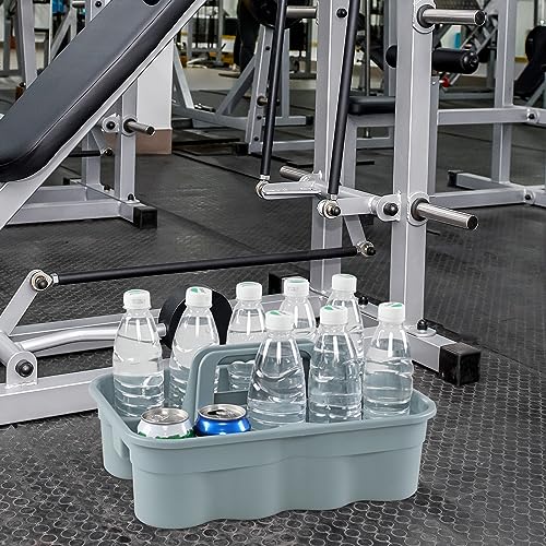 6-Pack Plastic Cleaning Storage Caddy, Cleaning Supply Carry Caddy ...