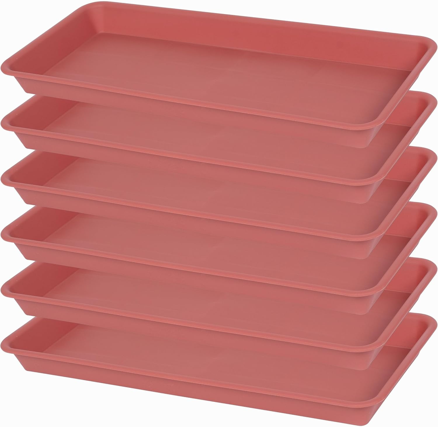 6 Pack of Plastic Plant Tray Saucer Rectangular 14 inch, Plant Trays ...