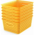 6-Pack Plastic Small Shelf Storage Baskets for Cabinets and Pantries ...