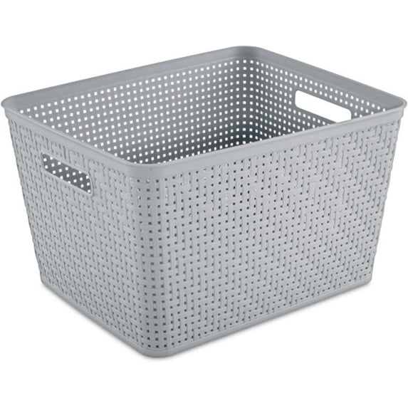 6 Pack Plastic Storage Bin Organization Containers, Tall Baskets ...