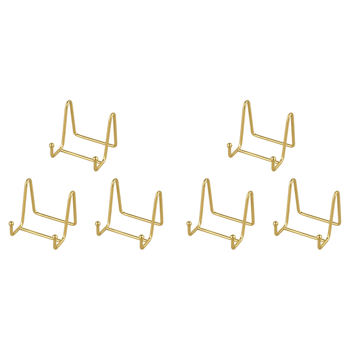 6 Pack Plate Stand for Display Gold Iron Easel Plate Holder Display ...