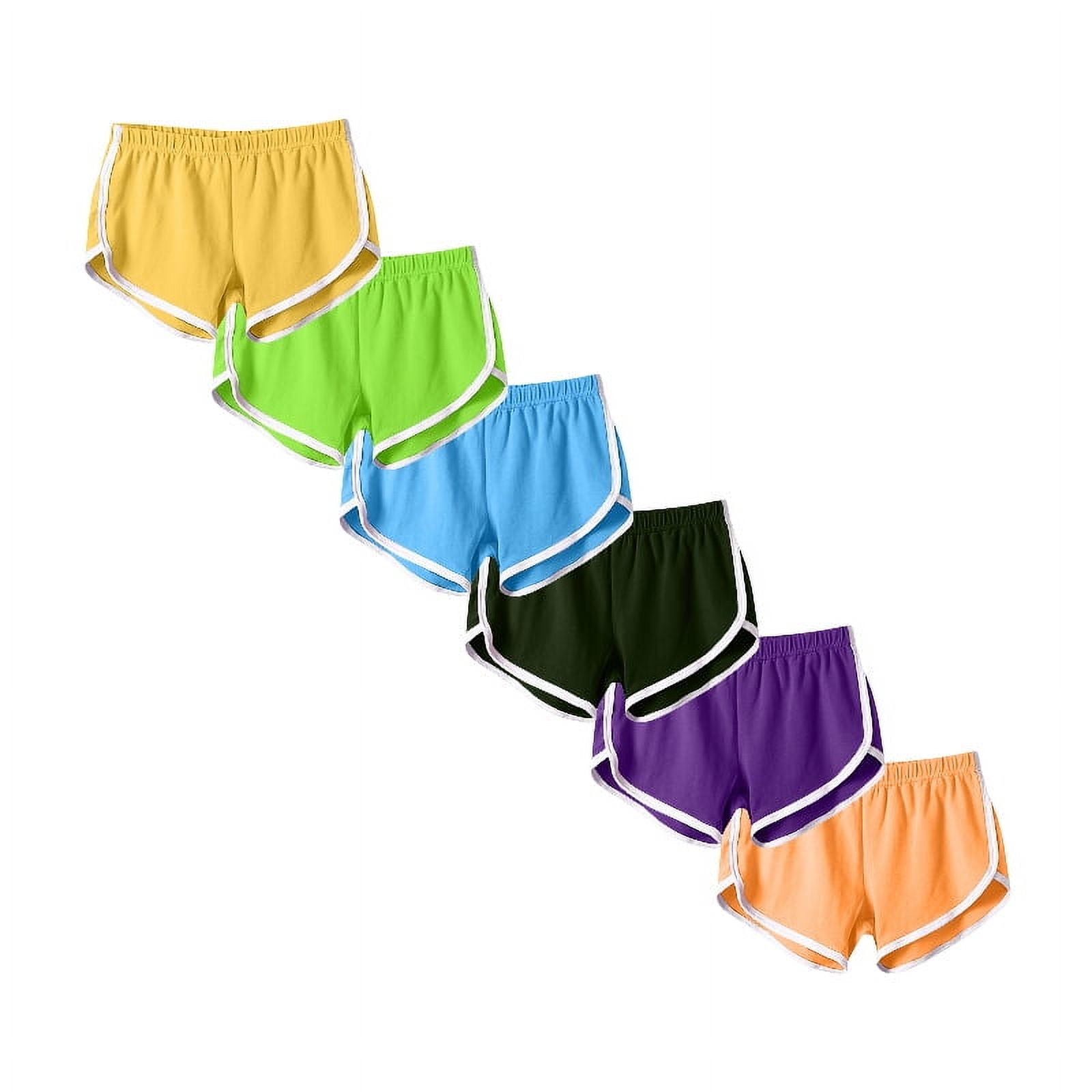 6 Pack Plus Size Dolphin Shorts For Women Athletic Shorts Yoga Gym ...