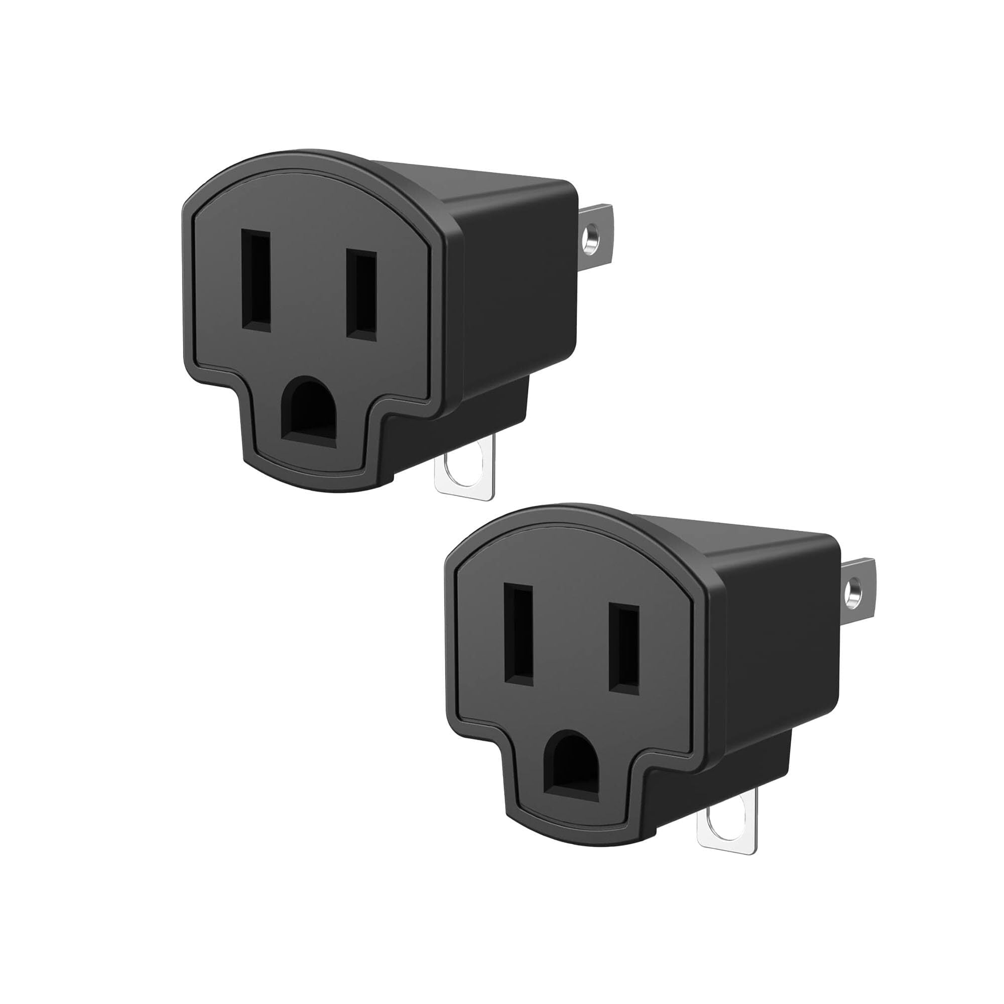 6 Pack Polarized Grounding Converter,3 Prong to 2 Prong Outlet Adapter ...
