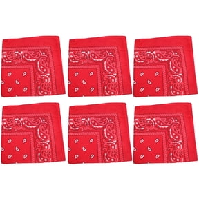 Walmart 12-Pack Cotton Colored Paisley Print Bandanas - Walmart.com