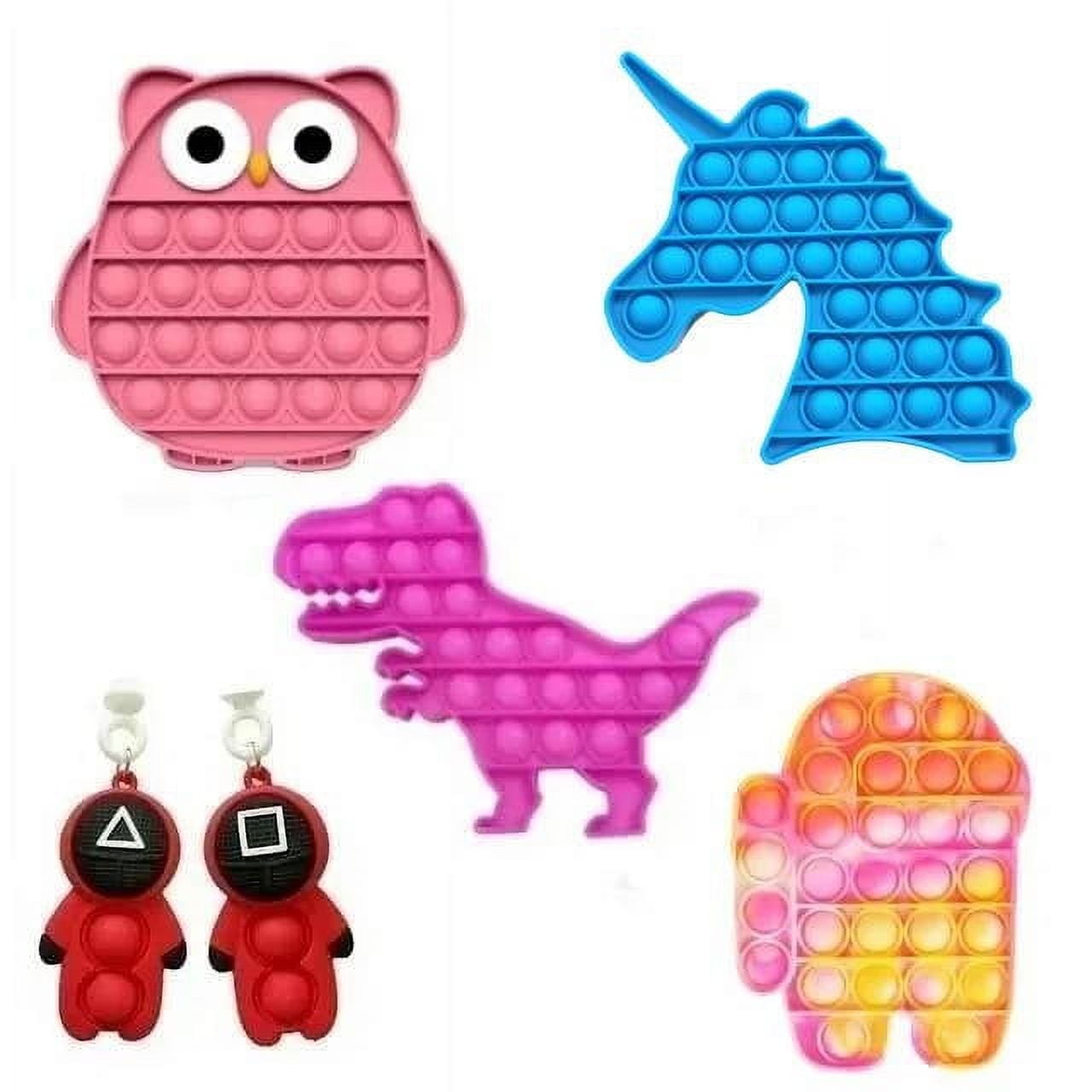 6 Pack Pop Fidget Toys, Its Poppers Bubble with Pop Sound Sensory ...