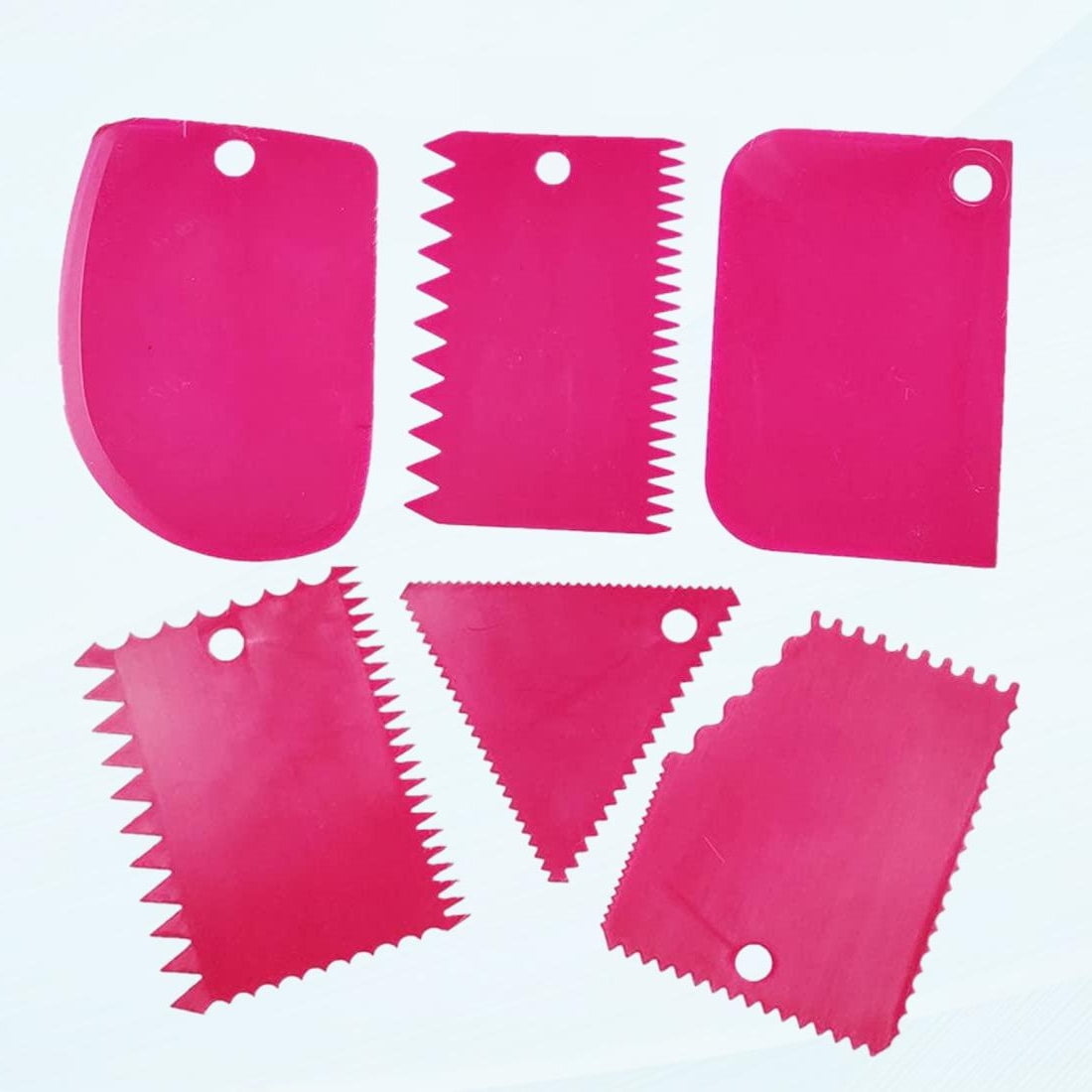 6-Pack Pottery Plastic Scraper Tool Set Clay Sculpting Pottery Clay ...