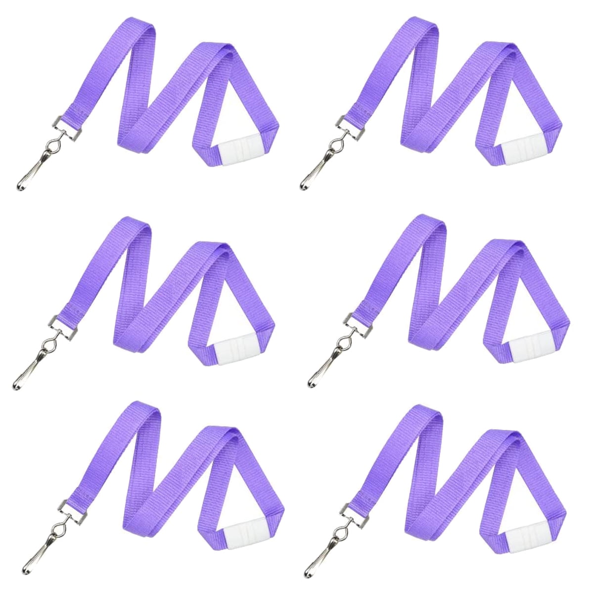 6 Pack - Premium Bright Color Neon Lanyards with Breakaway Clasp - Cute ...