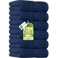 6 Pack Premium Hand Towels Set, 16 by 28 inches, 100% Ring Spun Cotton ...