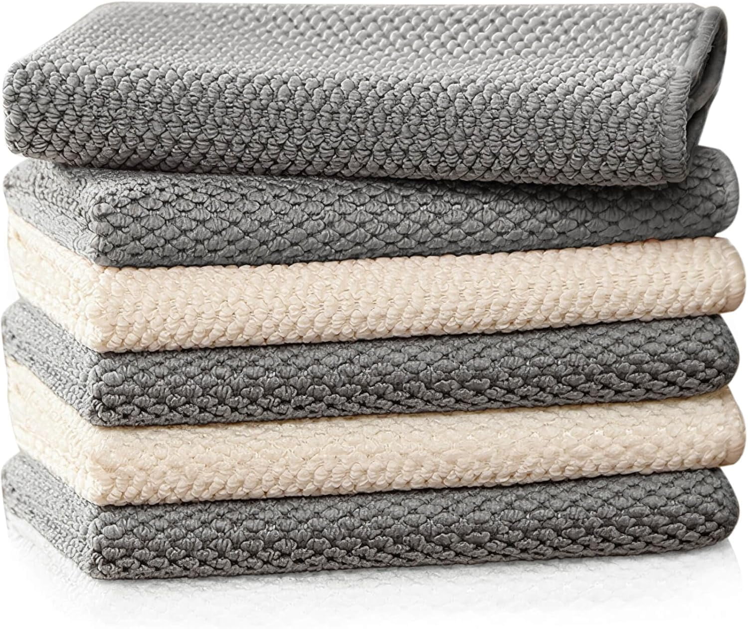 6 Pack Premium Microfiber Barista Towels 12x12 Inches, Extra Thick ...
