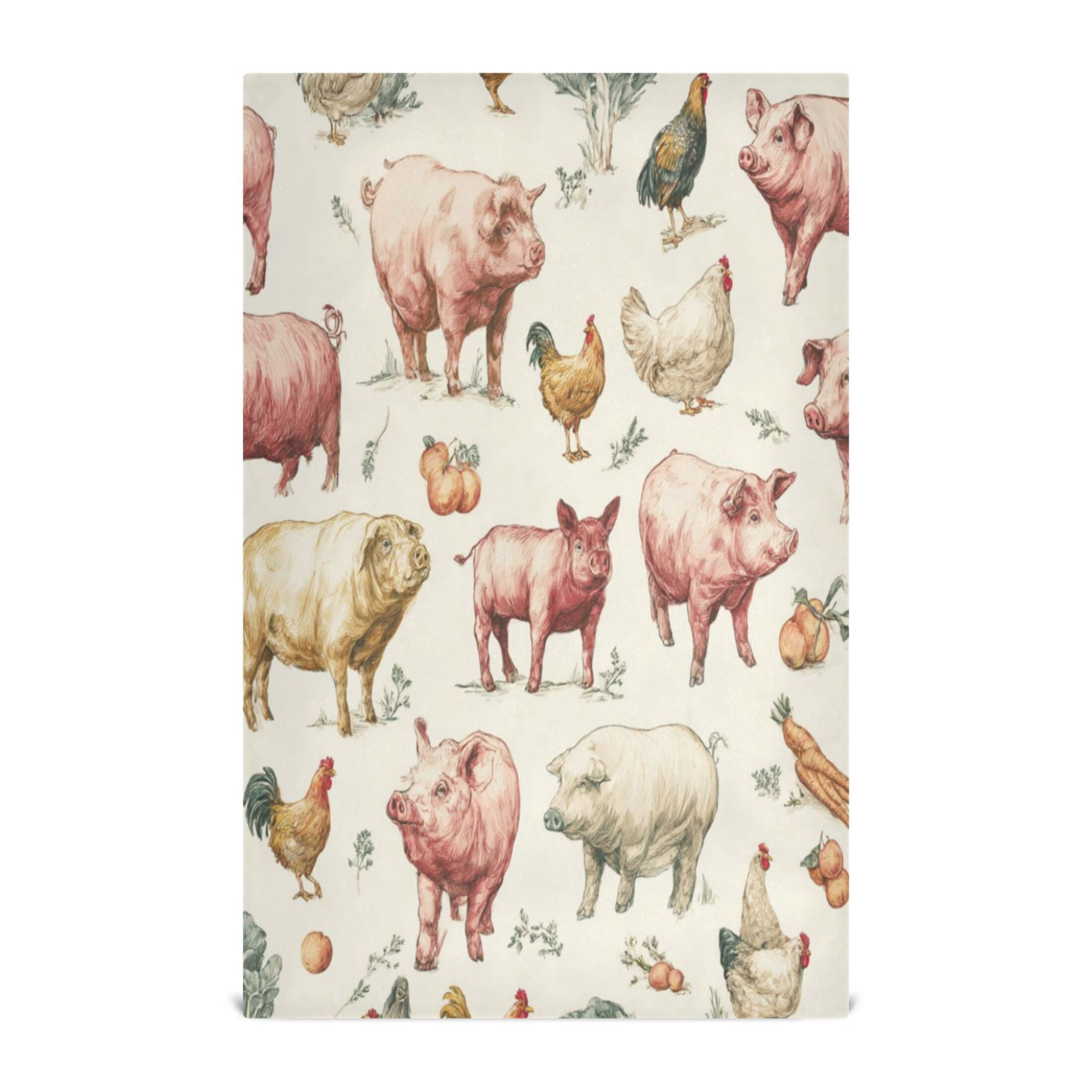 6 Pack Printed Kitchen Dish Towels Soft and Absorbent Dish Cloths ...
