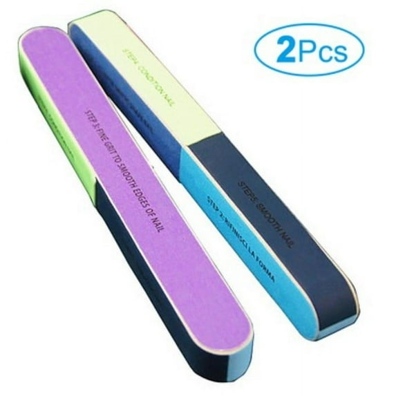 2 Pack Professional Nail Buffer Block, Nail File and Buffer Block,Nail ...