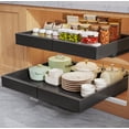 6 Pack Pull Out Cabinet Organizers 21" Deep With Raising Pad for Framed ...