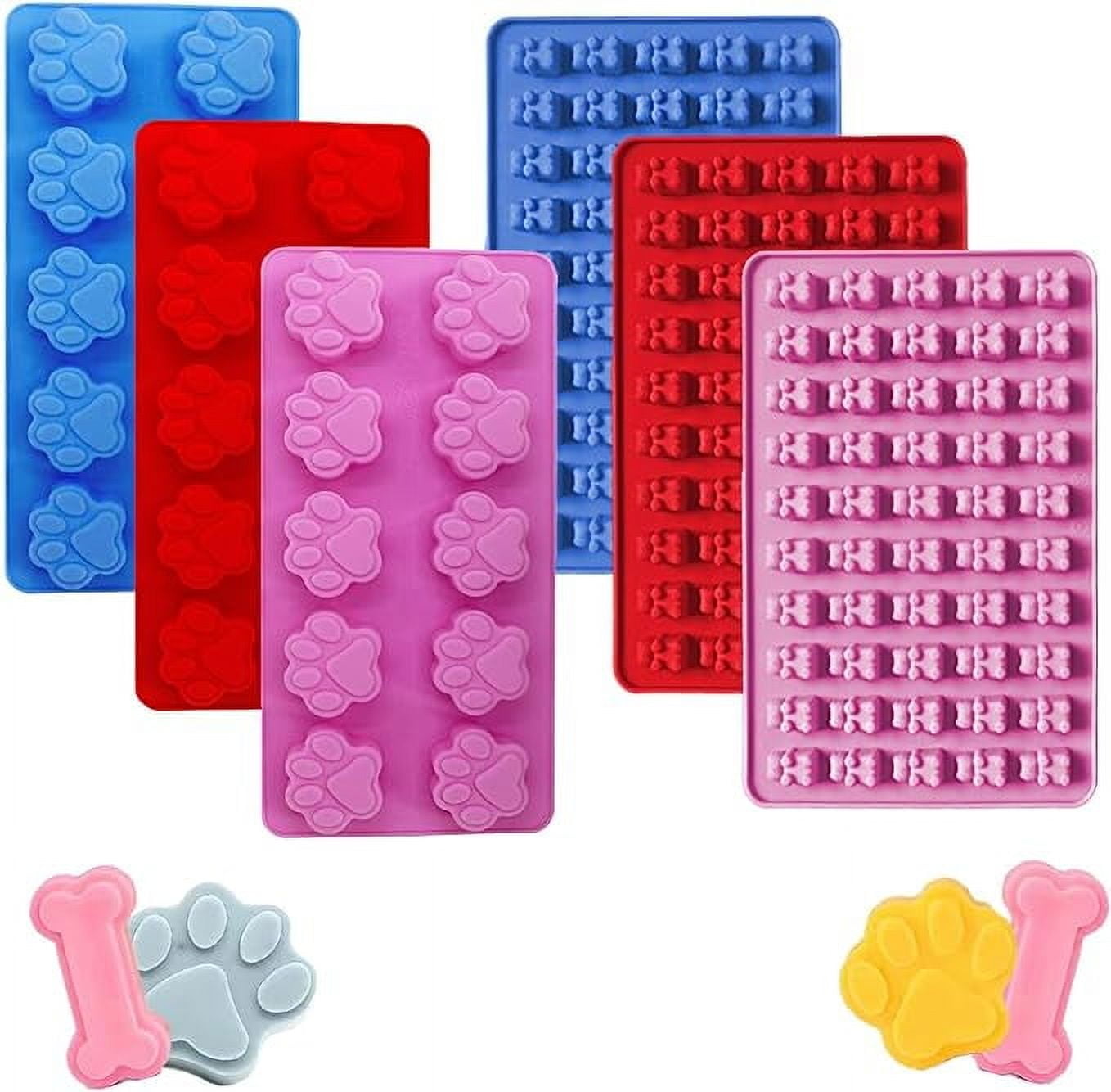 6 Pack Puppy Bone Silicone Molds, Gummy Bear Mold, Used for Chocolate ...