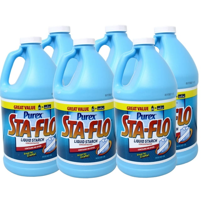 6 Pack - Purex Sta-Flo Liquid Starch, Concentrated, Great for Crafts 64 ...