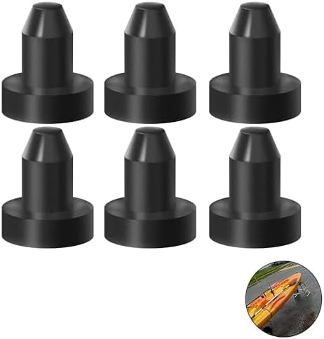 (6-Pack) Push-in 1/2" Kayak Drain Plugs Neoprene Rubber Scupper Plugs ...