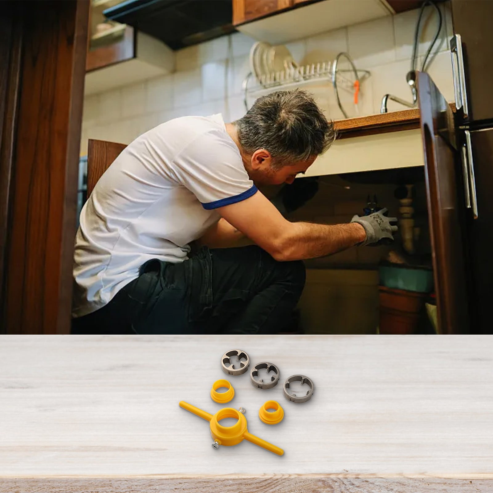 6 Pack Pvc Thread Making, Pipe Threader Plumbing Tool, Water Pipe ...