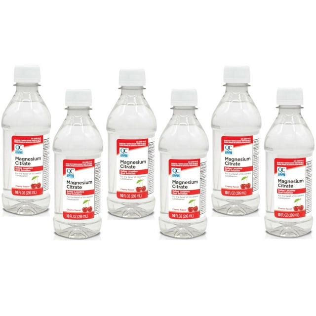 6 Pack - Quality Choice Magnesium Citrate, Saline Laxative Oral Solution for the Relief of ...