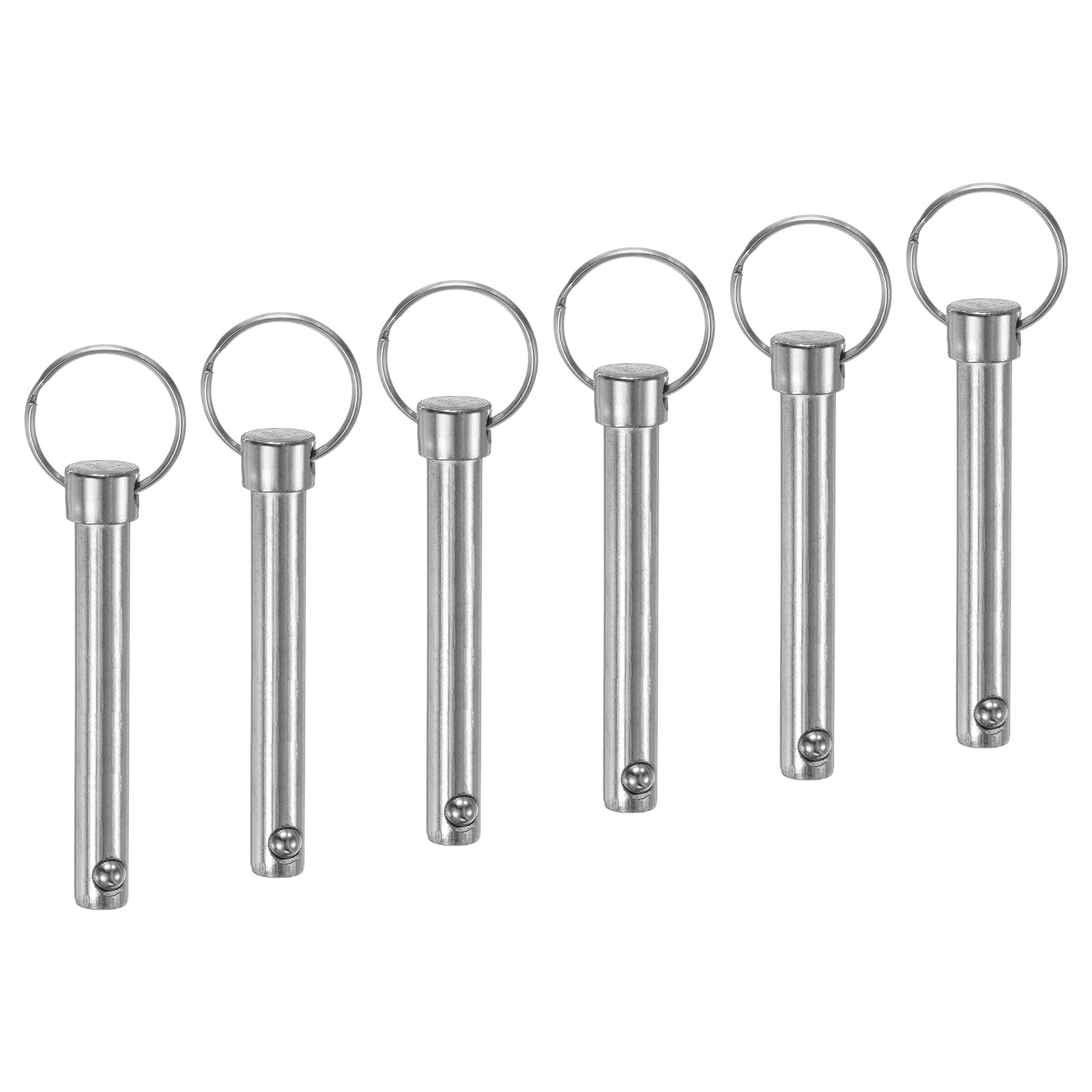 6-Pack Quick Release Pins, 10mm Dia., 65mm Usage Bimini Top Pin, 70mm ...