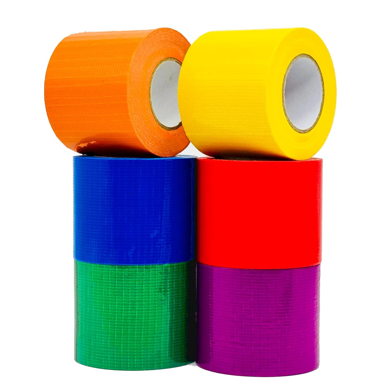 6-Pack Rainbow Colored Duct Tape 10 Yards x 2 Inch Heavy Duty, Waterof ...