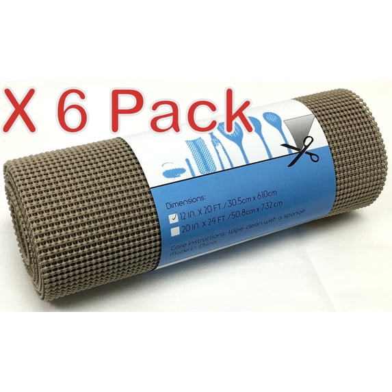 6 Pack Rainforest Non-Adhesive Non-Slip Shelf & Drawer Liner, 12in x ...