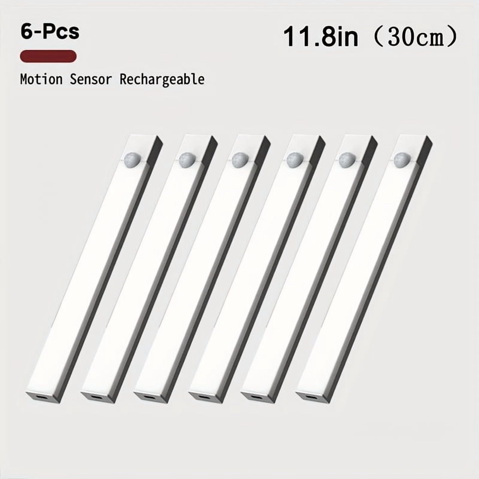 6-Pack Rechargeable Wireless Magnetic Cabinet Light Strip: Motion ...