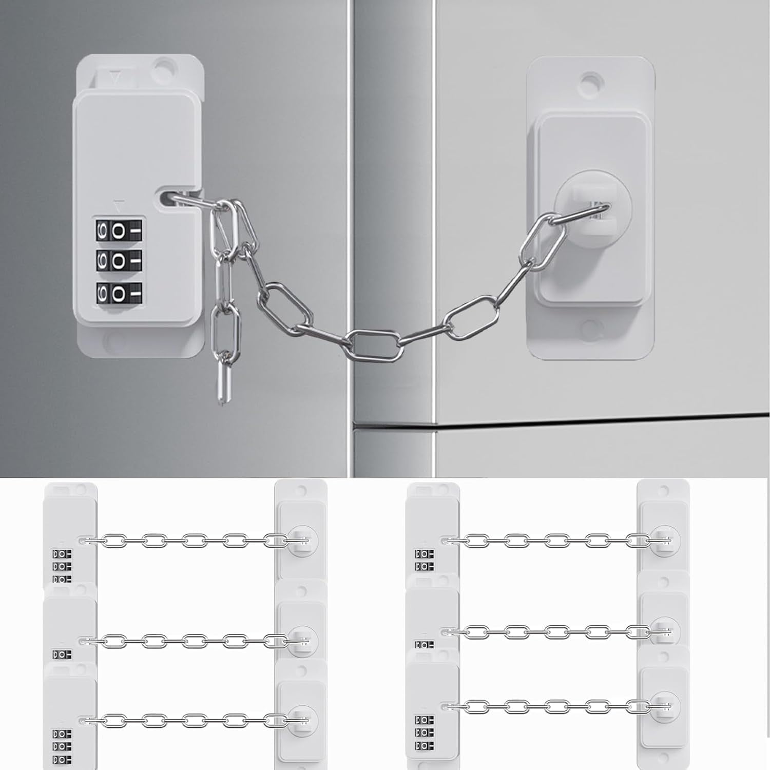 (6 Pack) Refrigerator Lock with code for Babies, Child Safety Digital ...