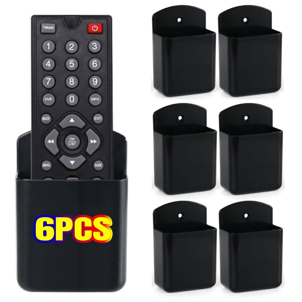 6 Pack Remote Control Holder Wall Mount, Remote Holder Self-Adhesive ...