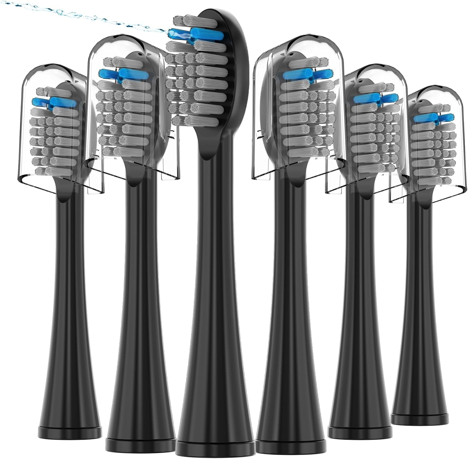 6 Pack Replacement Flossing Toothbrush Heads for Waterpik Sonic Fusion ...