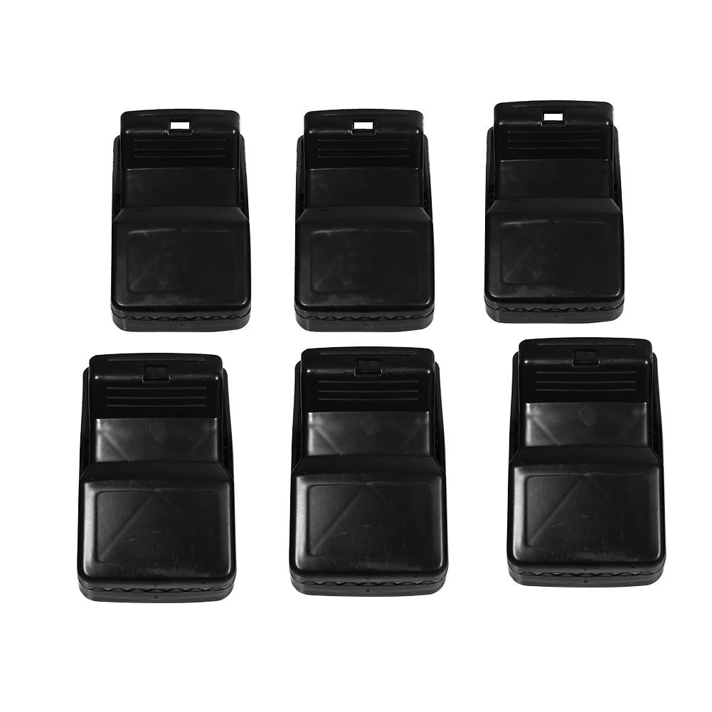 6-Pack Reusable Black Mouse Traps - Strong Rat Catchers for Efficient ...