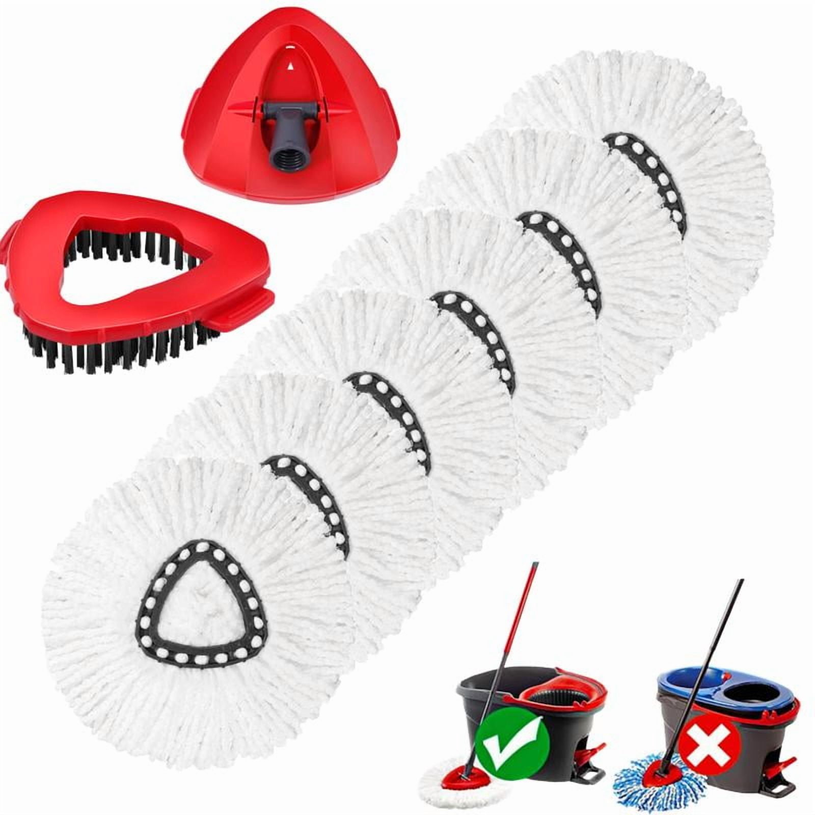 6-Pack Reusable Mop Head Replacement for O Cedar Easywring 1-Tank ...