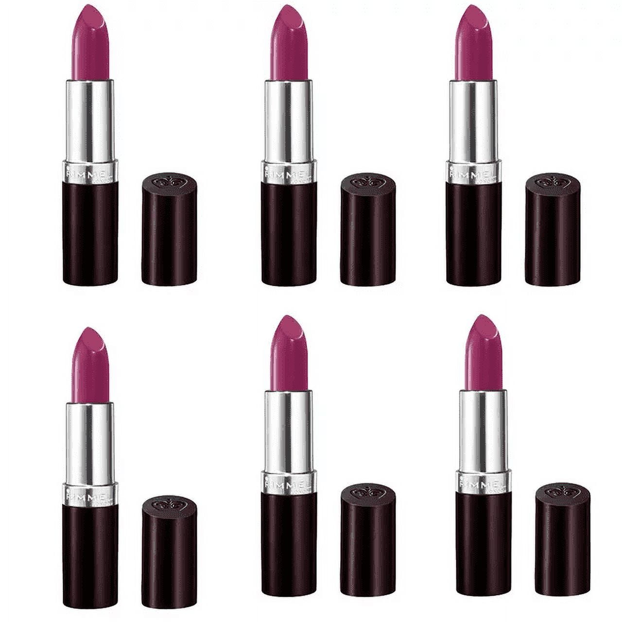 Rimmel Long Lasting Finish Lipstick, Amethyst Shimmer, 0.14 Ounces (6 ...