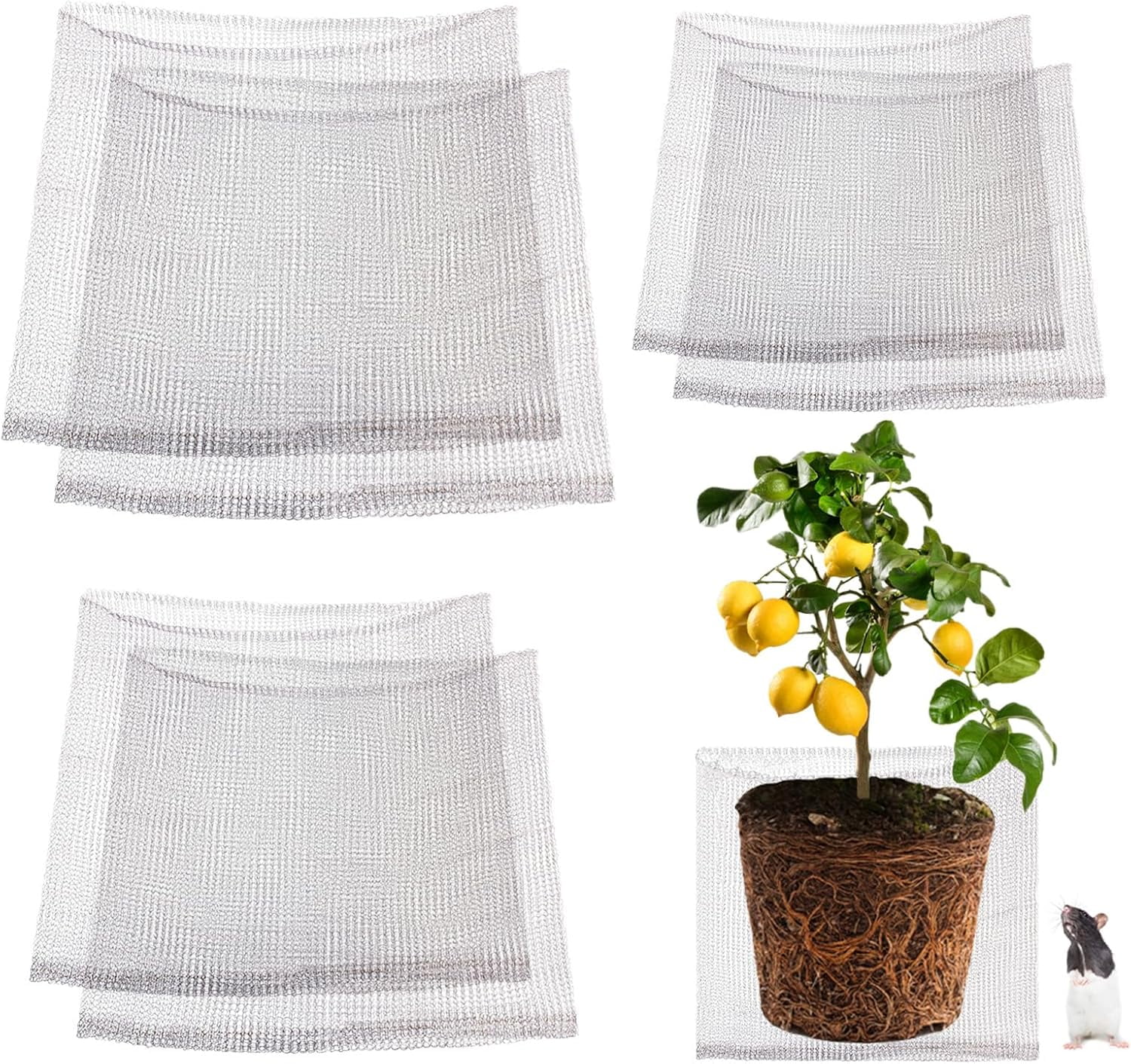 6 Pack Root Guard Baskets for Plants, Underground Stainless Steel Wire ...