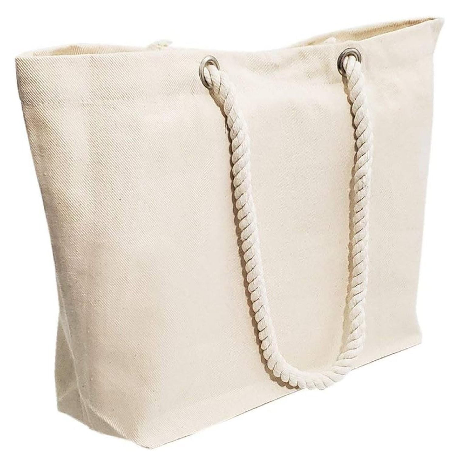 6 Pack Rope Handle Tote Bags Large Tote Bag with Rope Handles Sturdy ...