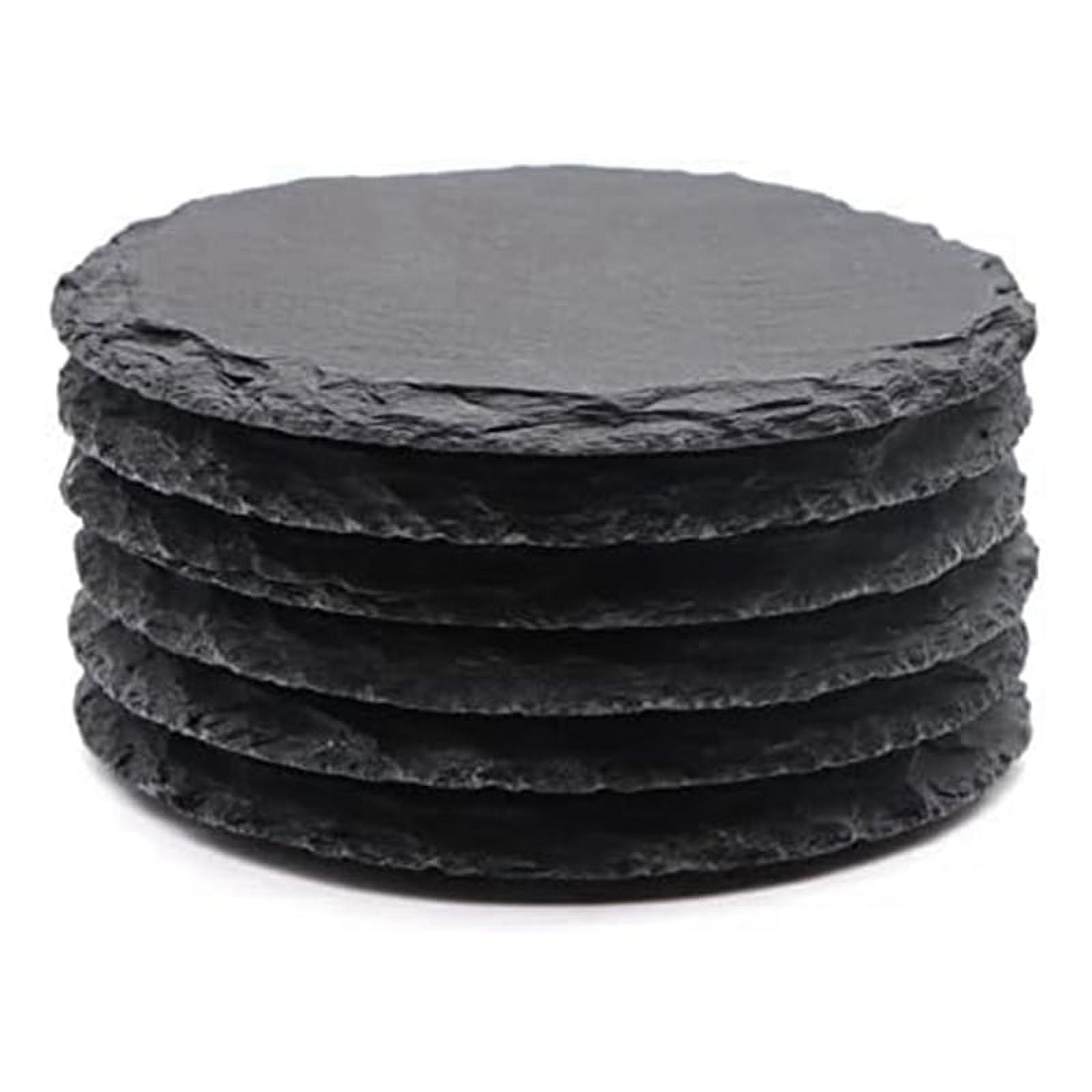6 Pack Round Rock Drink Coasters, 4 Inch Stone Coasters Bulk Cup with ...