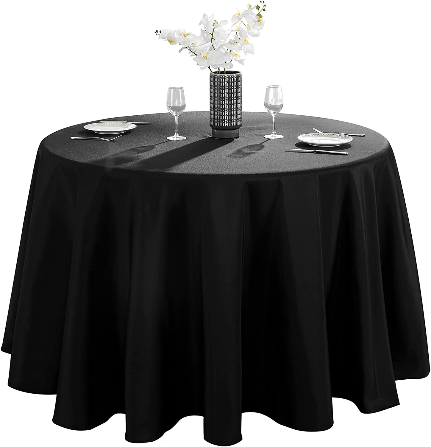 6 Pack Round Tablecloth Polyester Table Cloth，Stain Resistant and ...
