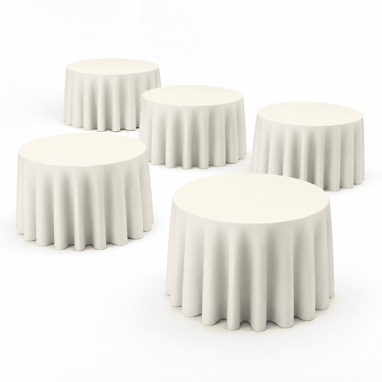 6 Pack Round Tablecloths 120 Inch For 60