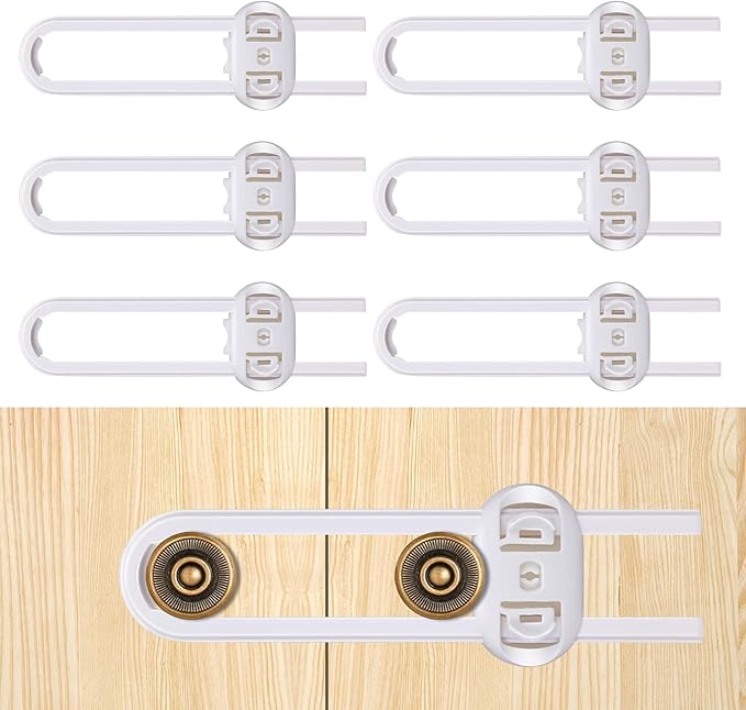 6-Pack Safety Cabinet Locks for babies, Child safety cabinet locks ...