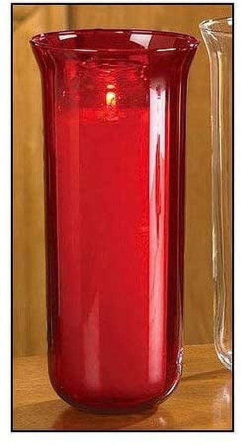 "6 Pack - Sanctuary Globe - Ruby Pot Fired Glass 10""H" - Walmart.com