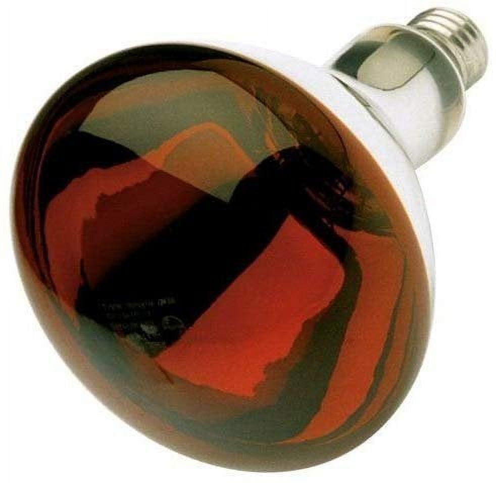 6 Pack Satco S4998 250 Watt Red Infrared Weather Proof Heat Lamp Bulb ...