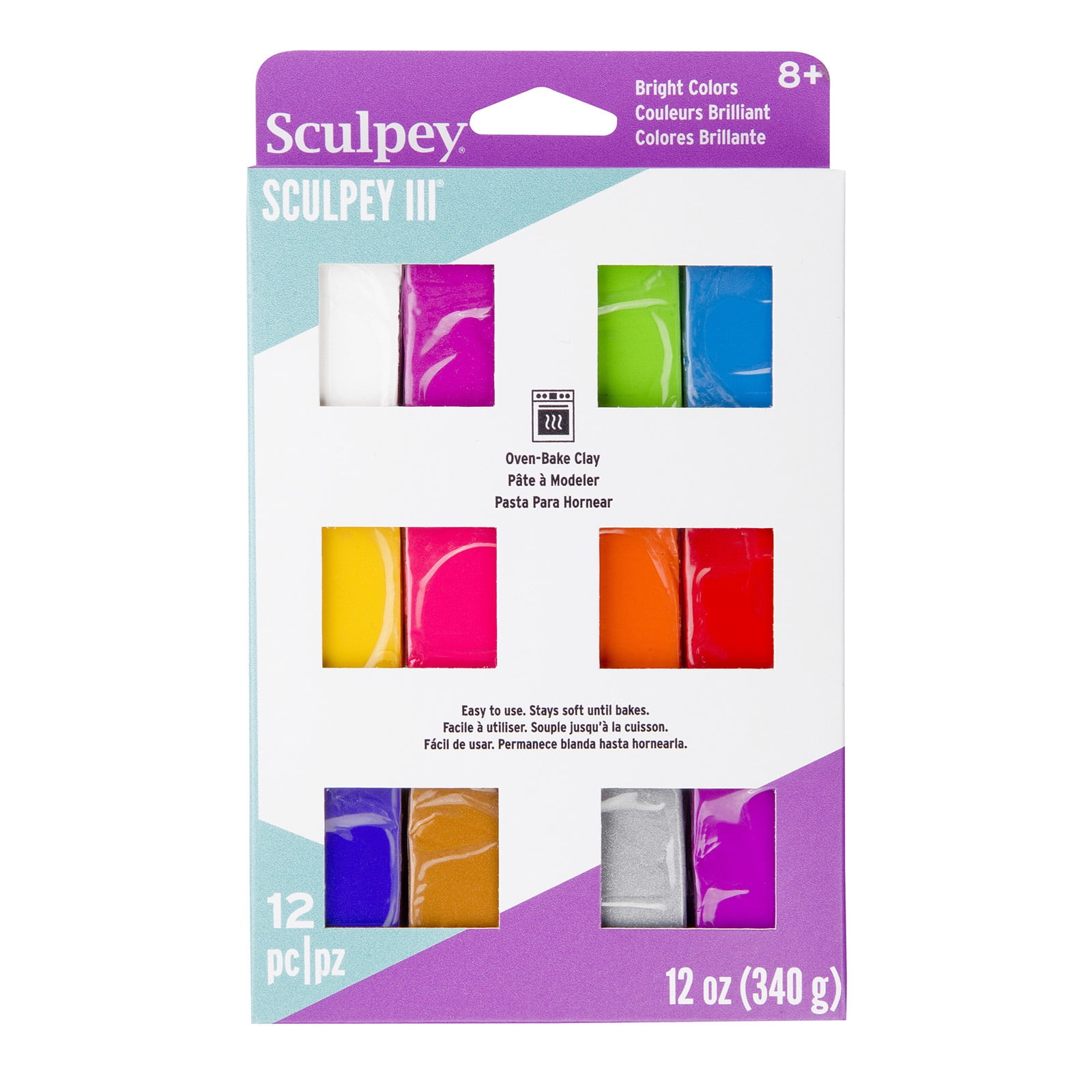 Sculpey III Bright Multipack Oven Bake Clay, 6 Pack - Walmart.com
