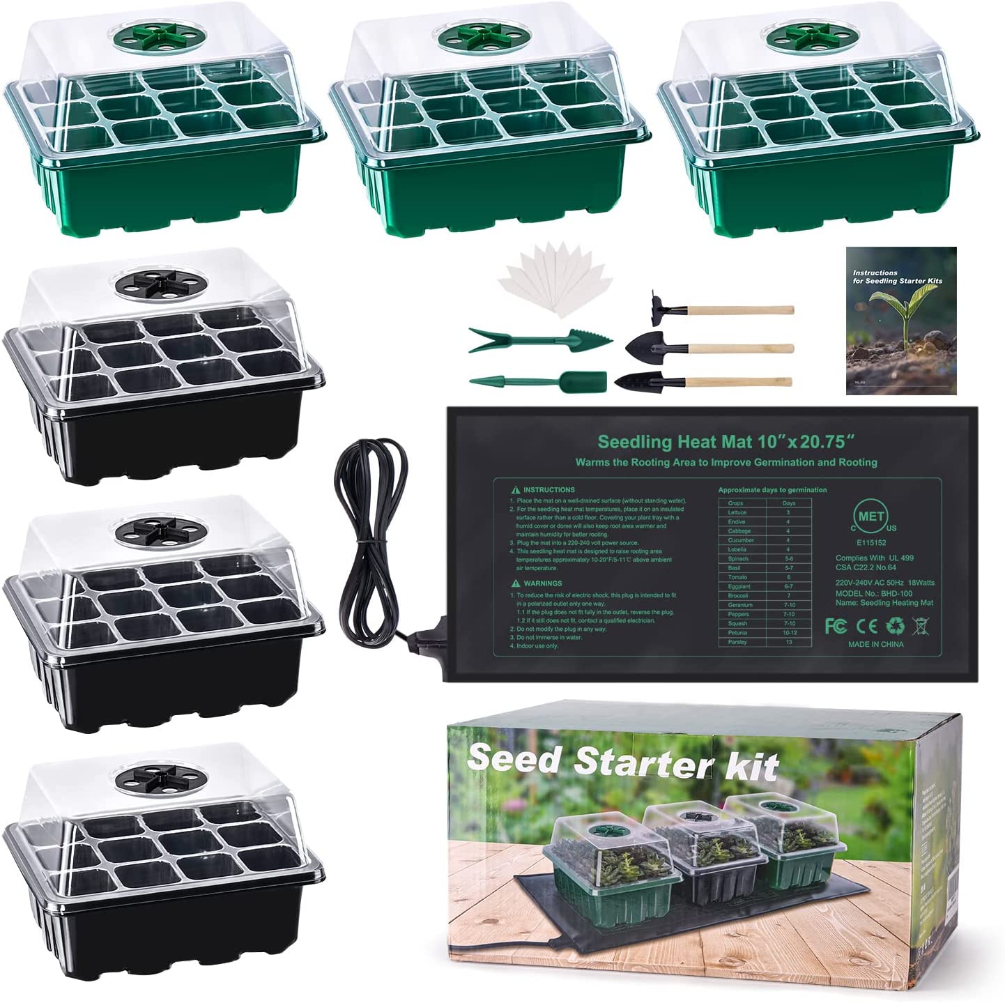 Biostrate Hydroponic Growing Mats - Pack of 10 - For 10" x 20 ...
