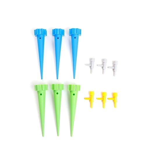 6 Pack Self Watering Spikes for Plant, Outdoor Automatic Plants Waterer ...