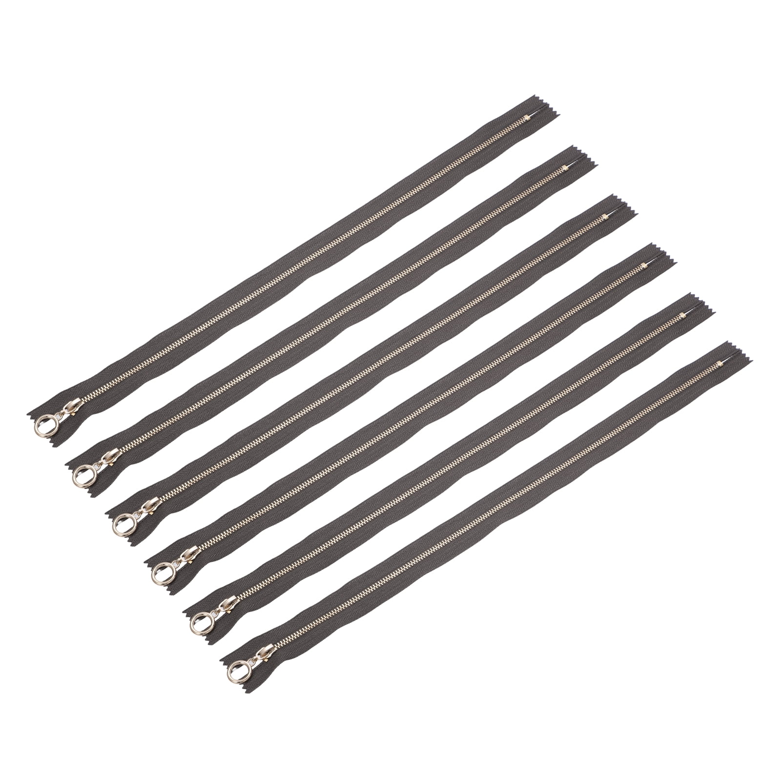 6 Pack Separating Jacket Zippers with #3 Lifting Ring Pulls, 17 Inch ...